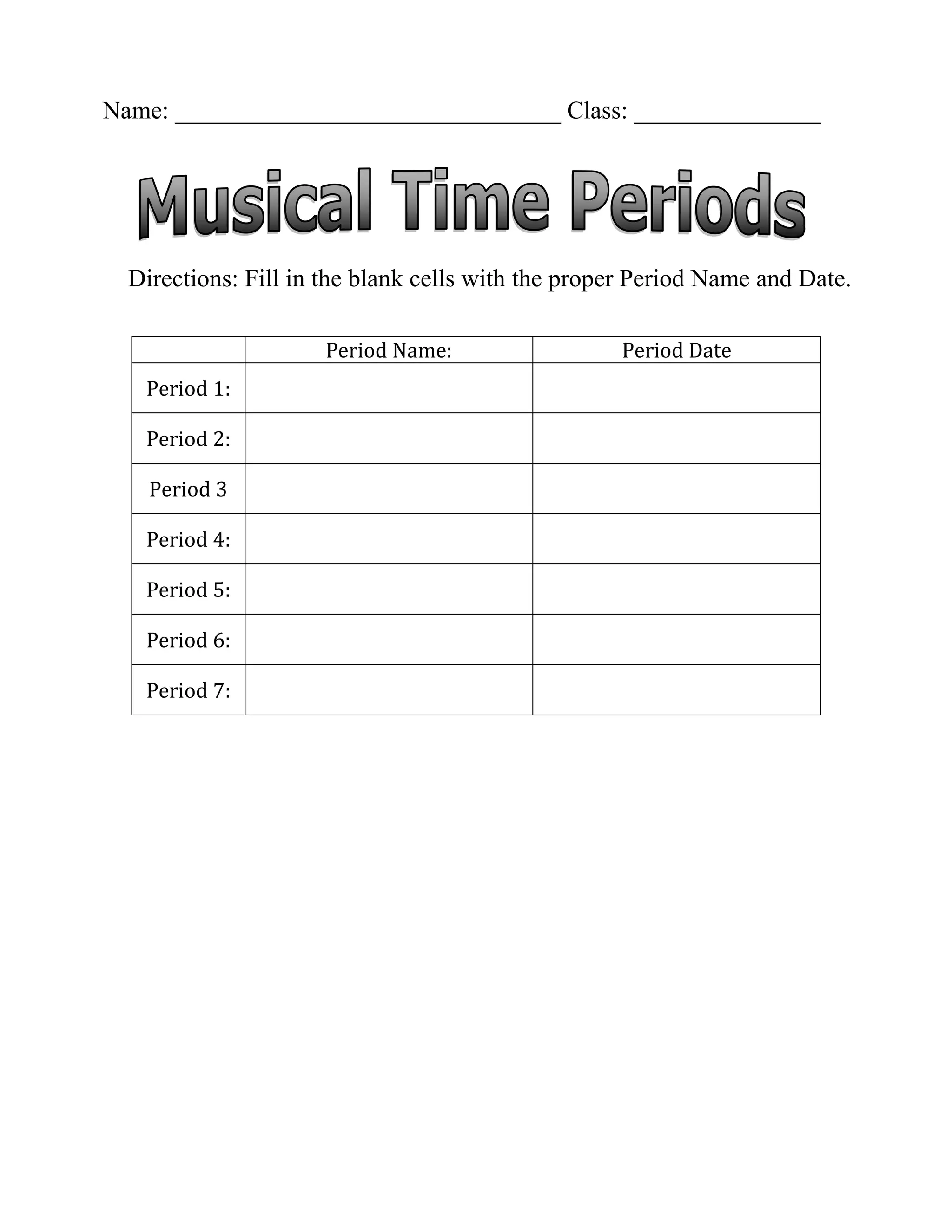 Period worksheet | DOCX