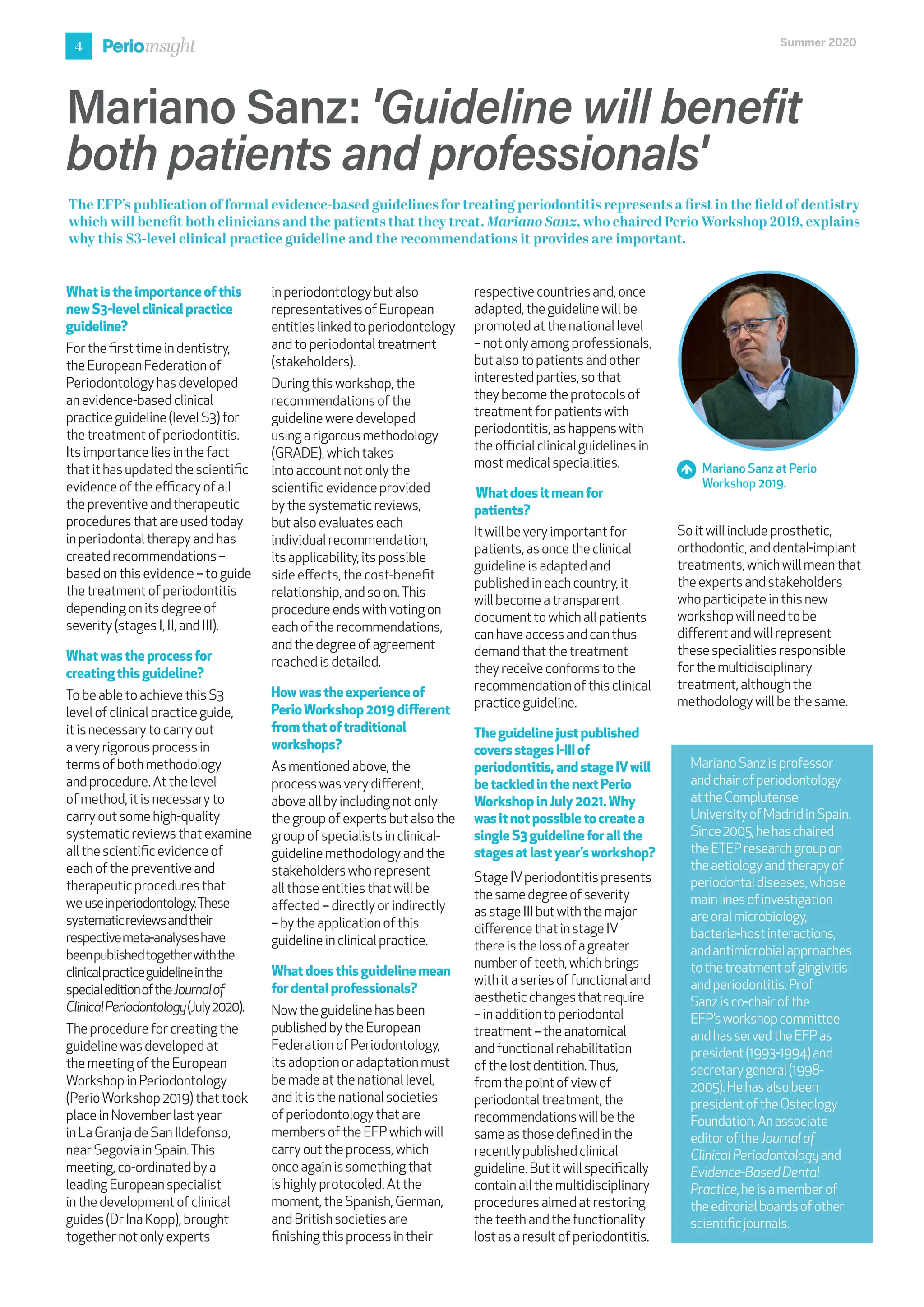 EFP treatment guidelines for periodontal treatment | PDF