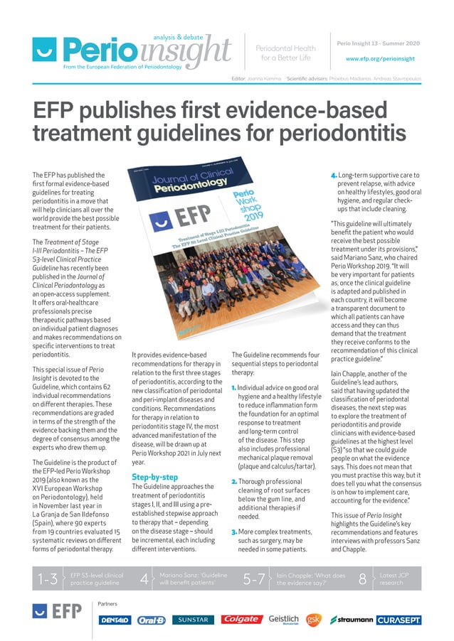 EFP treatment guidelines for periodontal treatment | PDF | Dental ...