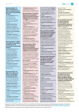 EFP treatment guidelines for periodontal treatment | PDF