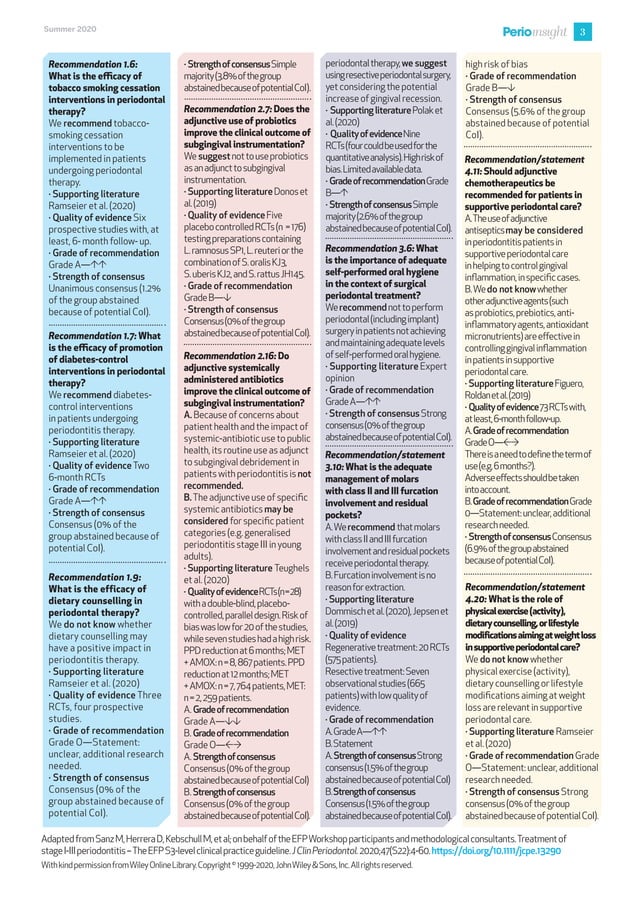 EFP treatment guidelines for periodontal treatment | PDF | Dental ...