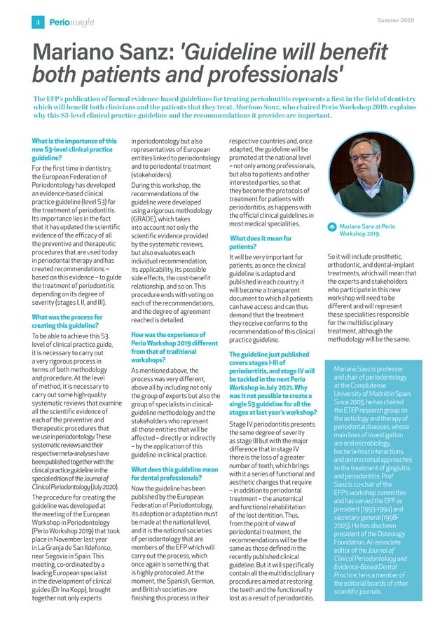 EFP treatment guidelines for periodontal treatment | PDF | Dental ...