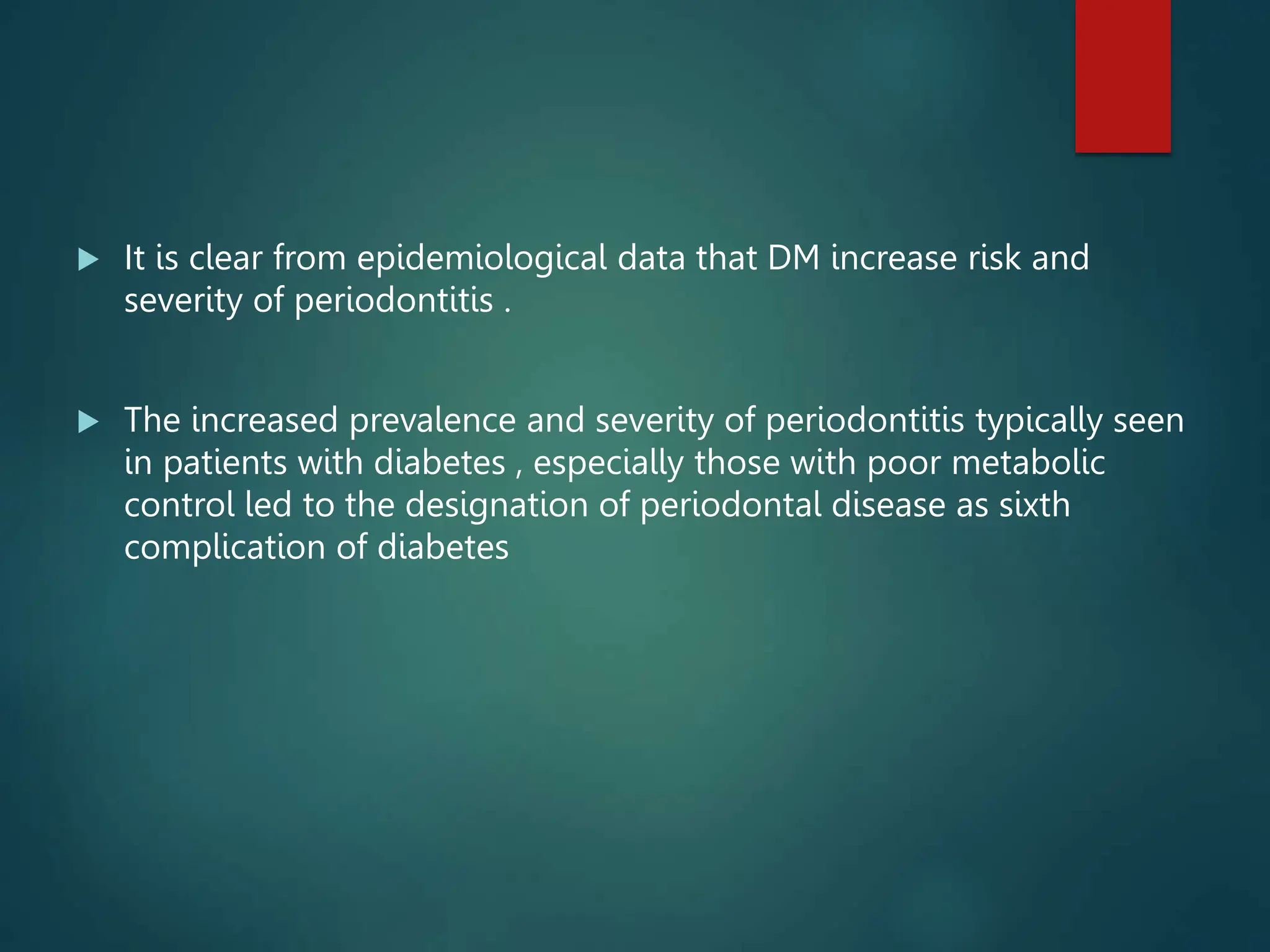 PERIO MEDICINE - LINK BETWEEN PERIODONTITIS AND SYSTEMIC INFECTIONS PRI ...