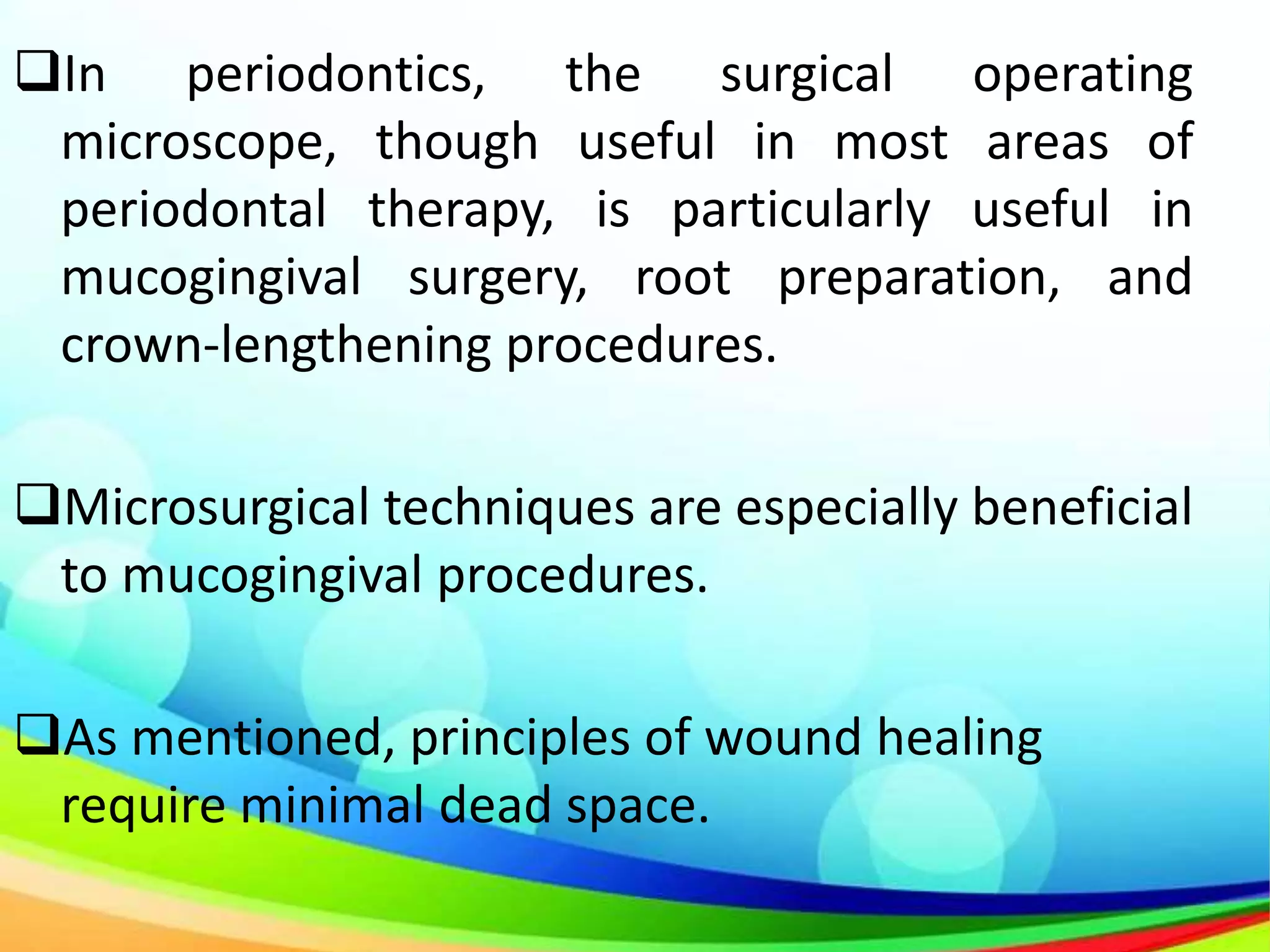 "PERIODONTAL - MICROSURGERY" | PPTX