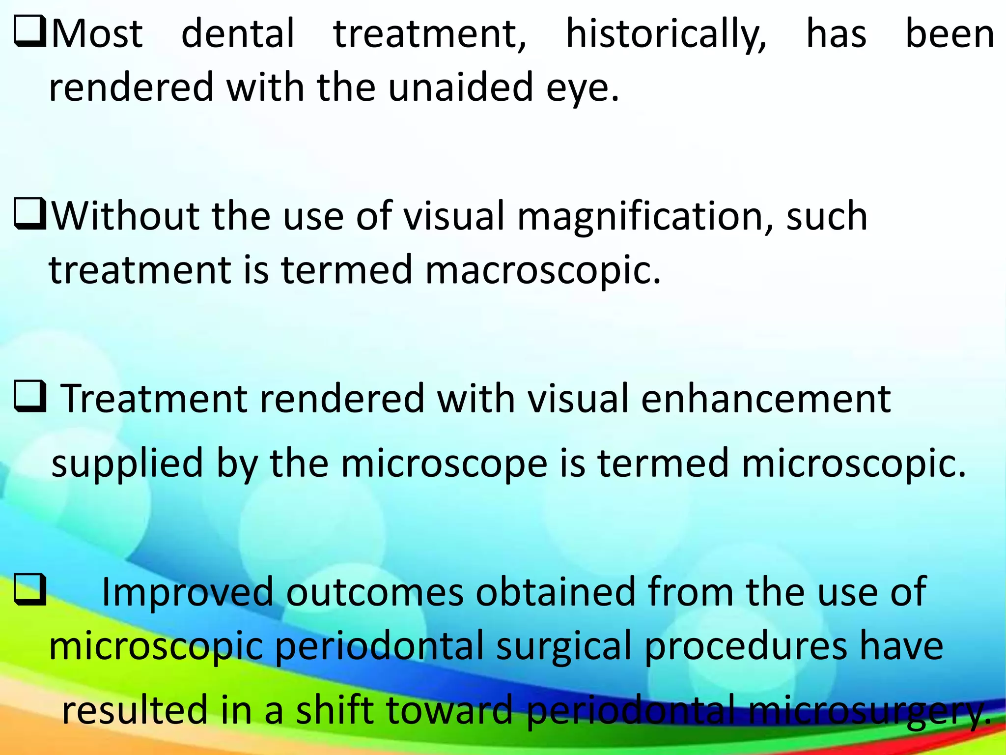 "PERIODONTAL - MICROSURGERY" | PPTX