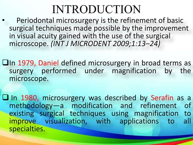 "PERIODONTAL - MICROSURGERY" | PPTX