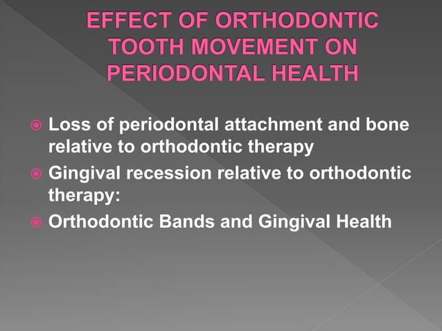 PERIO – ORTHO RELATIONSHIP.pptx | Oral care | Personal Care