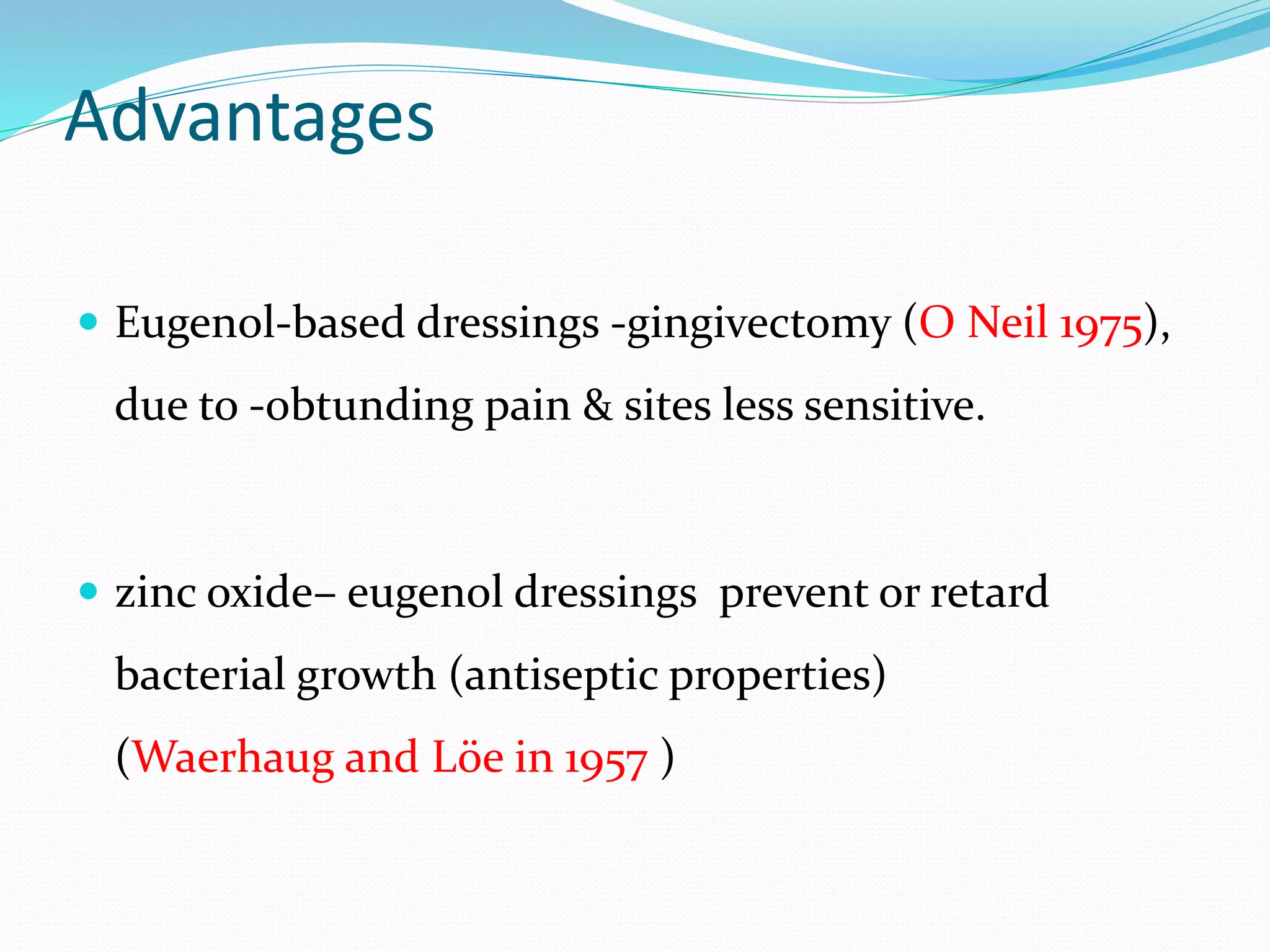 Periodontal pack | PPTX