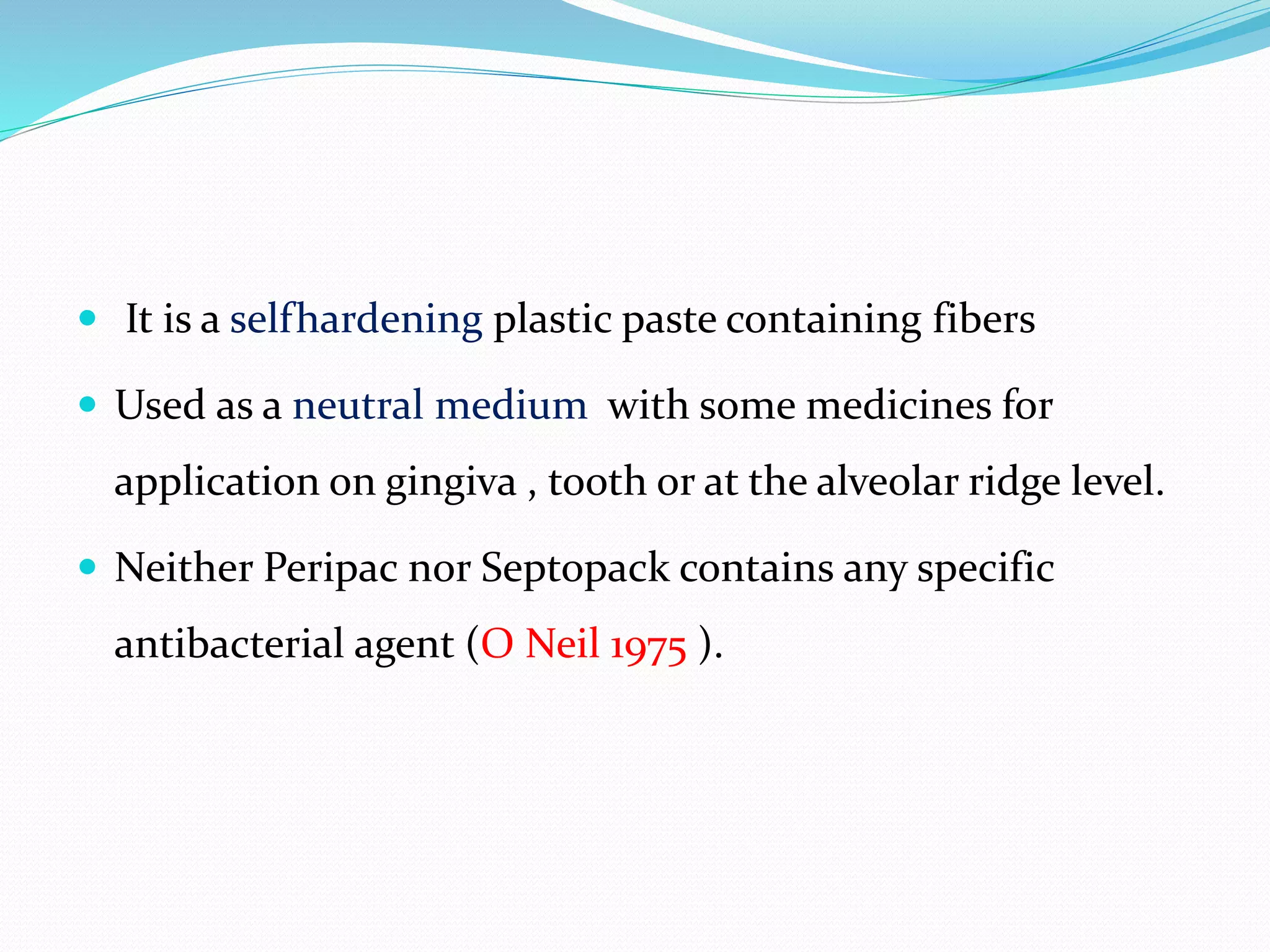 Periodontal pack | PPTX
