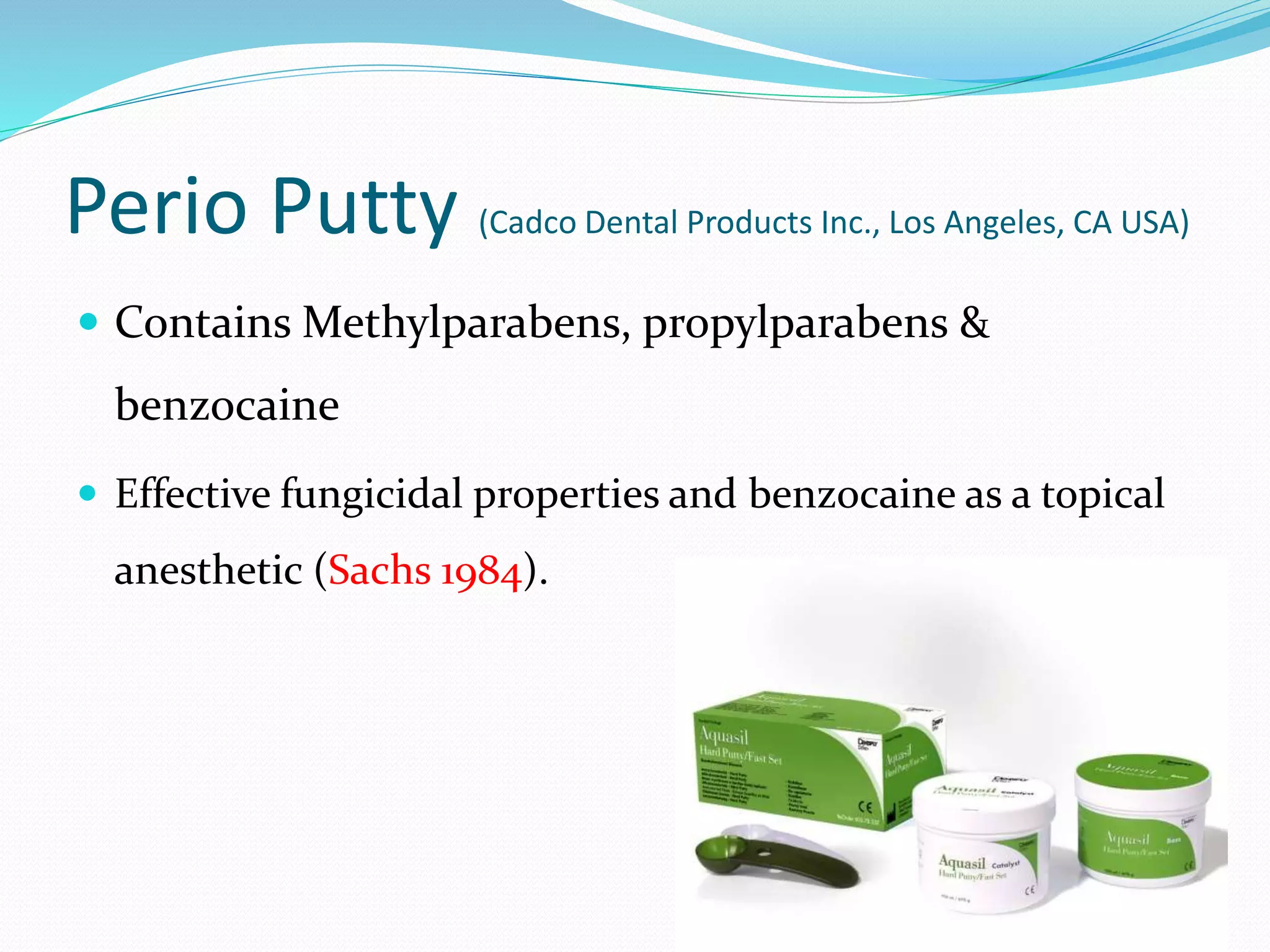 Periodontal pack | PPTX | Oral care | Personal Care