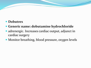 Perioperative medications --- Nun T. dela Pena | PPTX | Lung and ...
