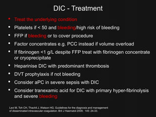 Perioperative Optimisation of Haemostasis and Coagulation | PPTX