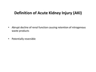 Perioperative acute kidney injury case presentation | PPTX