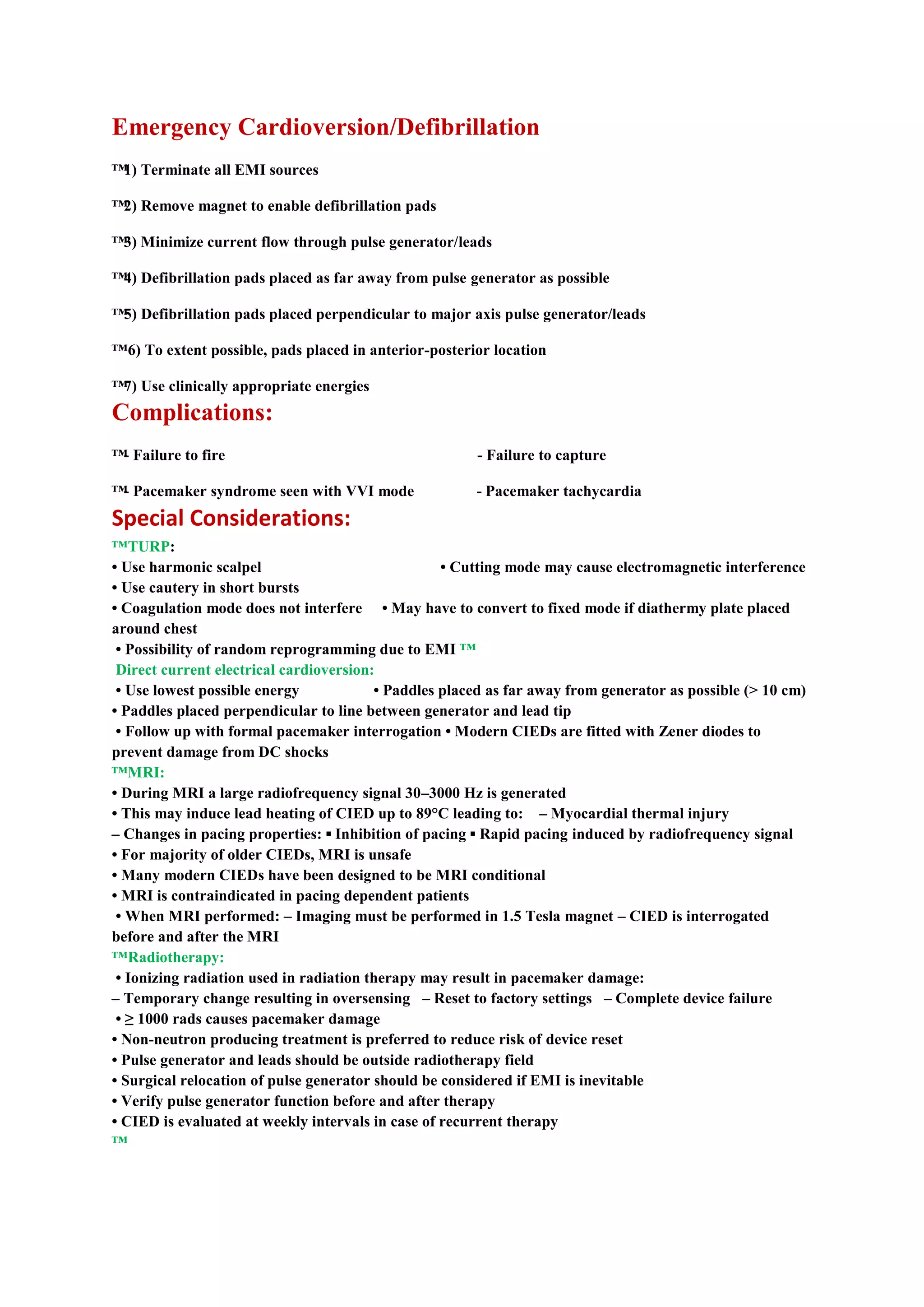 Perioperative anaesthetic management of a patient with an implanted ...