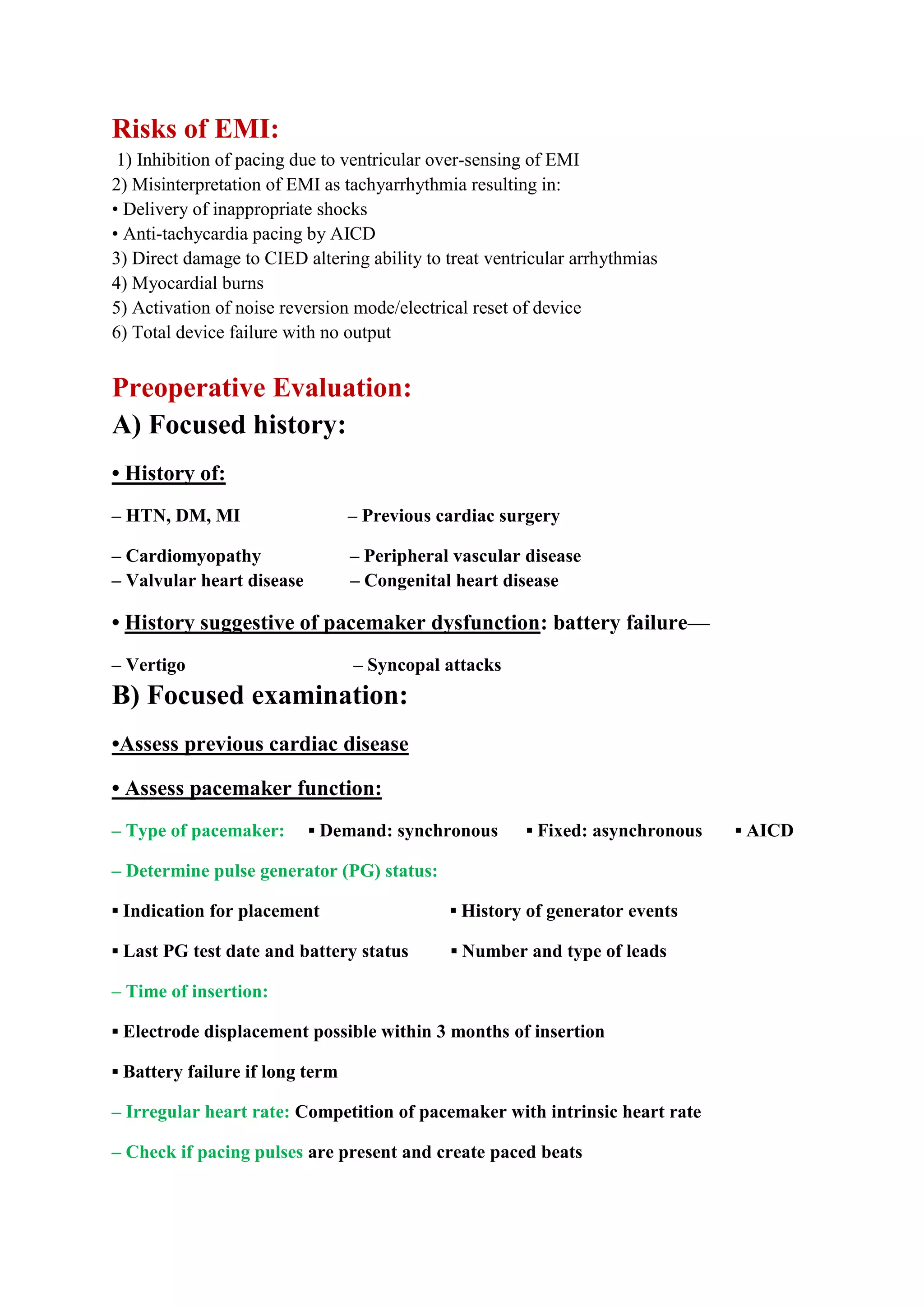 Perioperative anaesthetic management of a patient with an implanted ...
