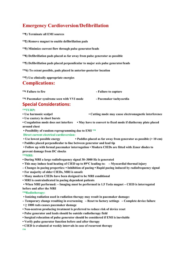 Perioperative anaesthetic management of a patient with an implanted ...