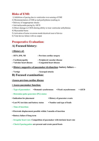 Perioperative anaesthetic management of a patient with an implanted ...