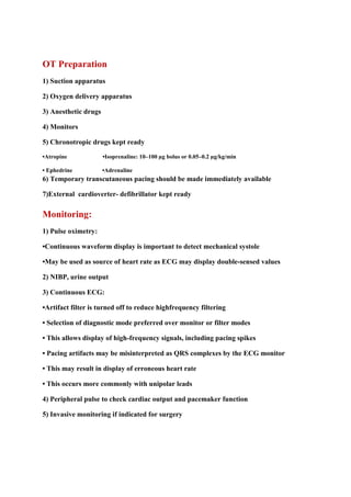 Perioperative anaesthetic management of a patient with an implanted ...