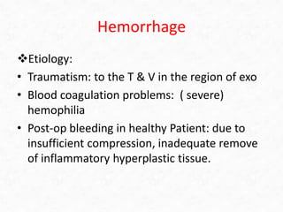 Perioperative and post operative complication update and anti ...