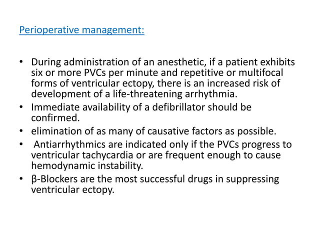 Perioperative arrhythmias and acls gudelines | PPT