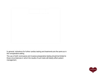 Perioperative cardiac assessment for non-cardiac surgery | PPT
