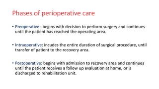 Perioperative care | PPTX