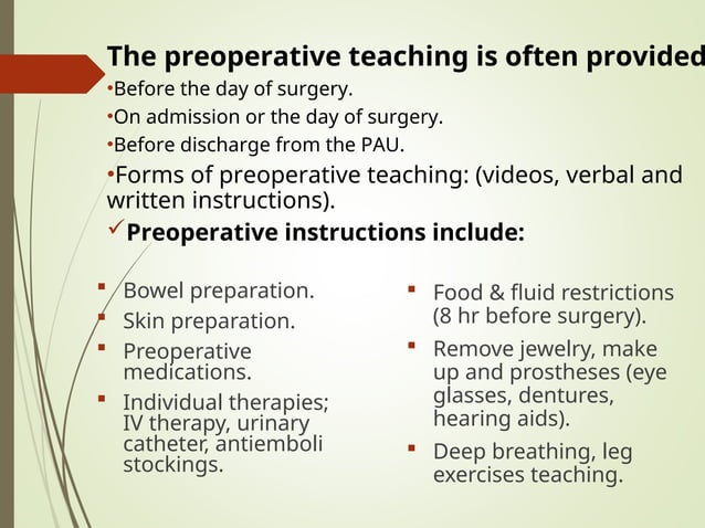 Perioperative care pre intra post operation | PPT