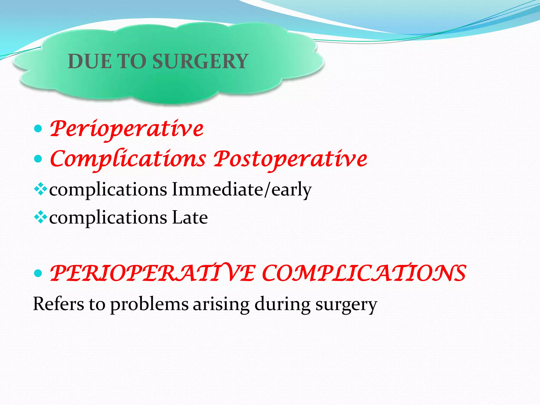 Perioperative complications (respiratory) | PPTX
