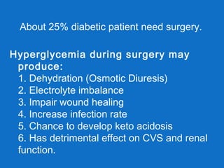 Perioperative diabetes management by Dr Shahjada Selim | PPT ...