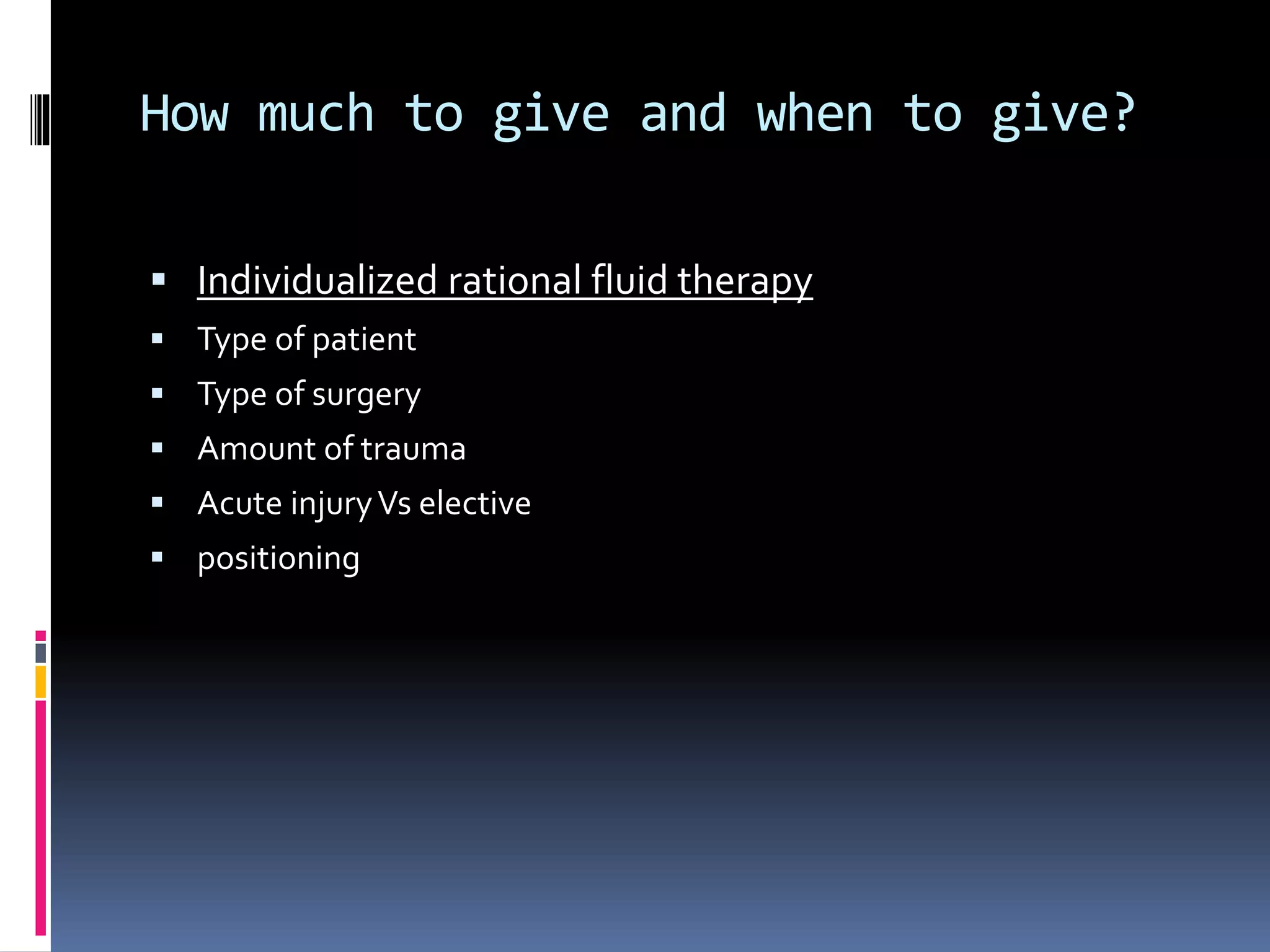 Perioperative fluid management | PPTX