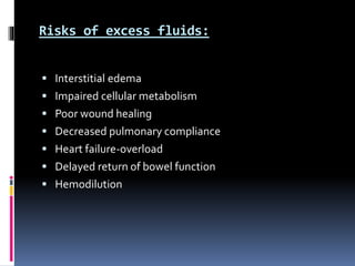 Perioperative fluid management | PPTX