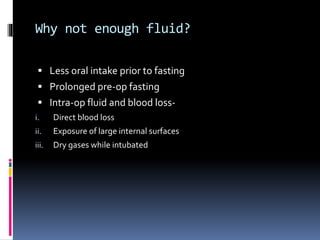 Perioperative fluid management | PPTX