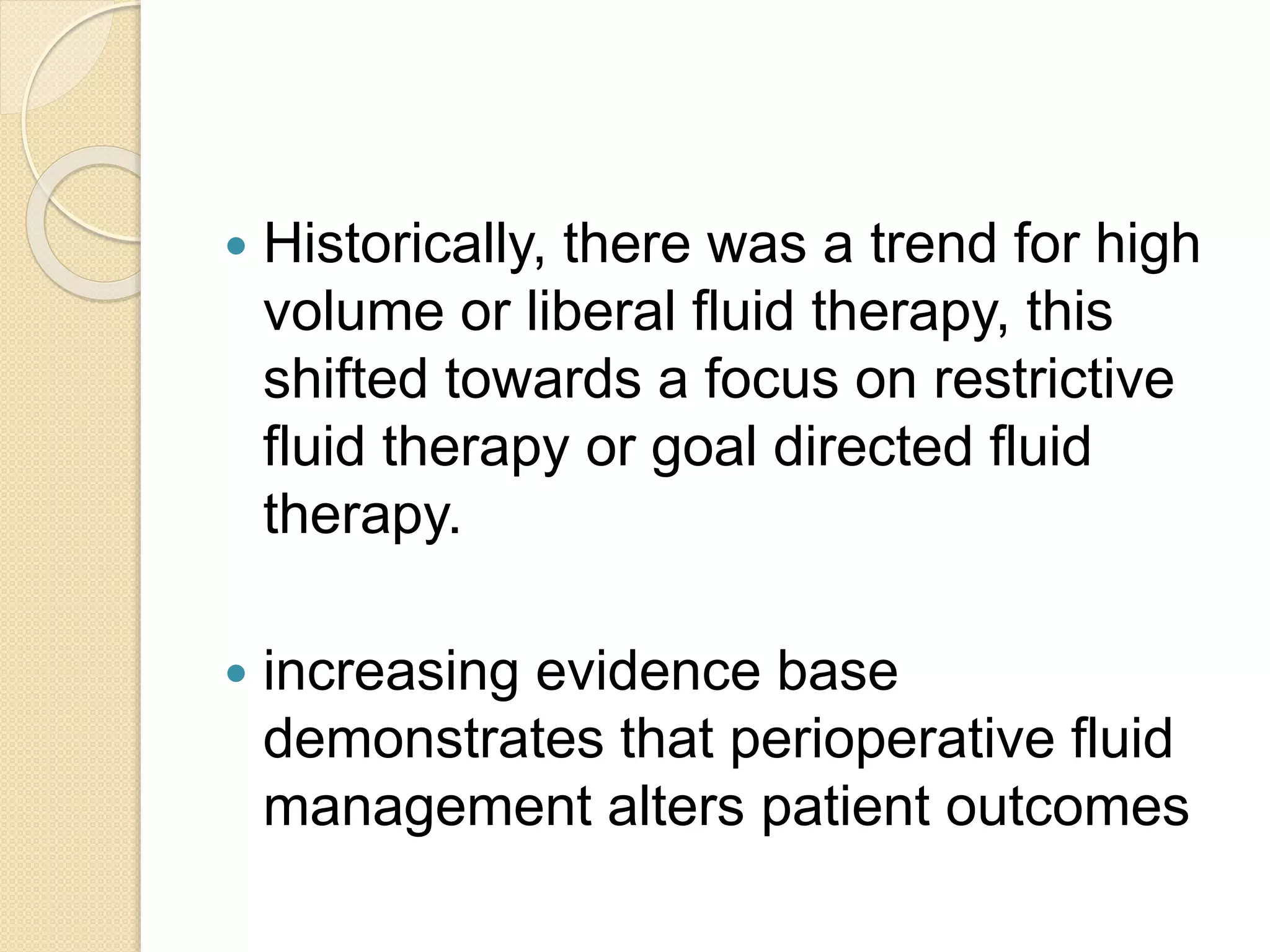 Perioperative fluid management | PPTX