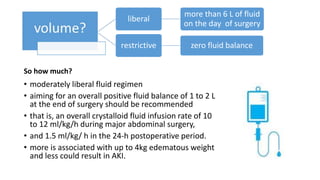 Perioperative fluid therapy for major surgery | PPSX