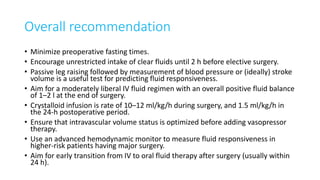 Perioperative fluid therapy for major surgery | PPSX