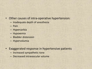 Perioperative hypertension- Definition, management | PPTX