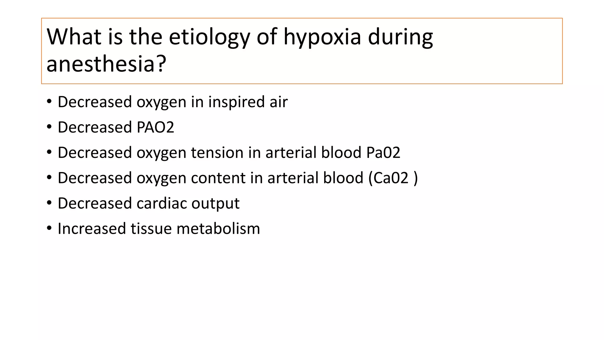 Perioperative hypoxia | PPTX