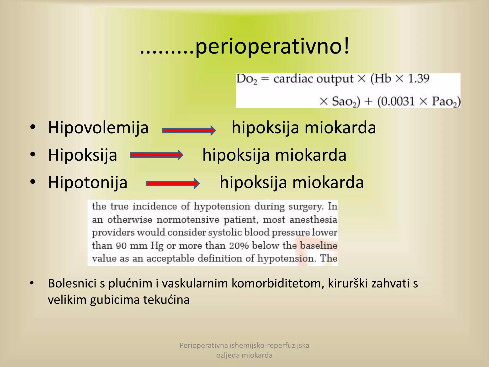 Perioperative ischemia–reperfusion injury of the heart | PPTX
