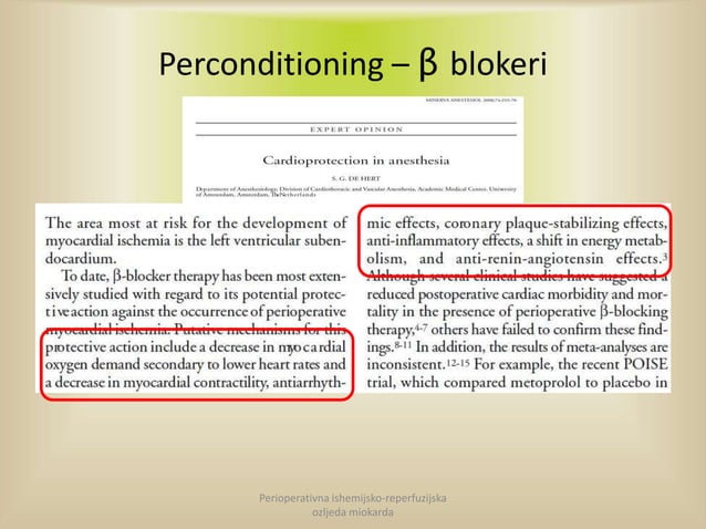 Perioperative ischemia–reperfusion injury of the heart | PPT