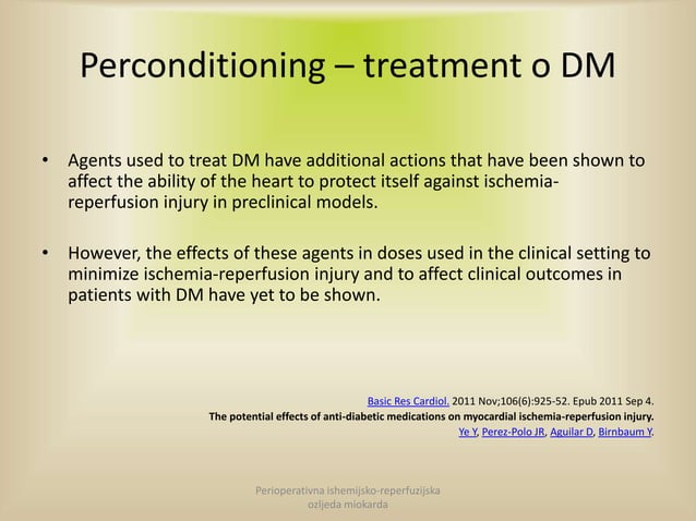 Perioperative ischemia–reperfusion injury of the heart | PPT