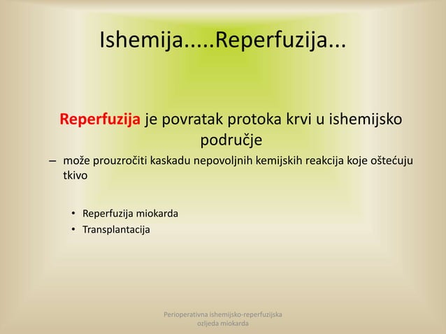 Perioperative ischemia–reperfusion injury of the heart | PPT