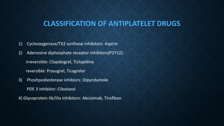 perioperative management of anticoagulant and antiplatelet agents | PPTX