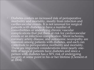 Perioperative management of diabetes | PPT