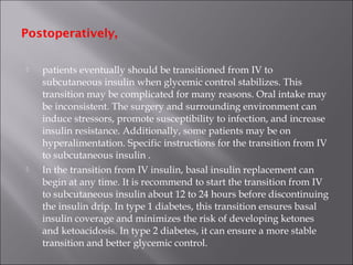 Perioperative management of diabetes | PPT