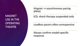 Perioperative Management of Implantable Devices | PPTX