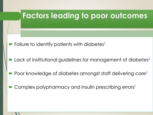 Perioperative management of the diabetic patient | PDF | Diabetes ...