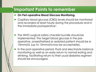 Perioperative management of the diabetic patient | PDF