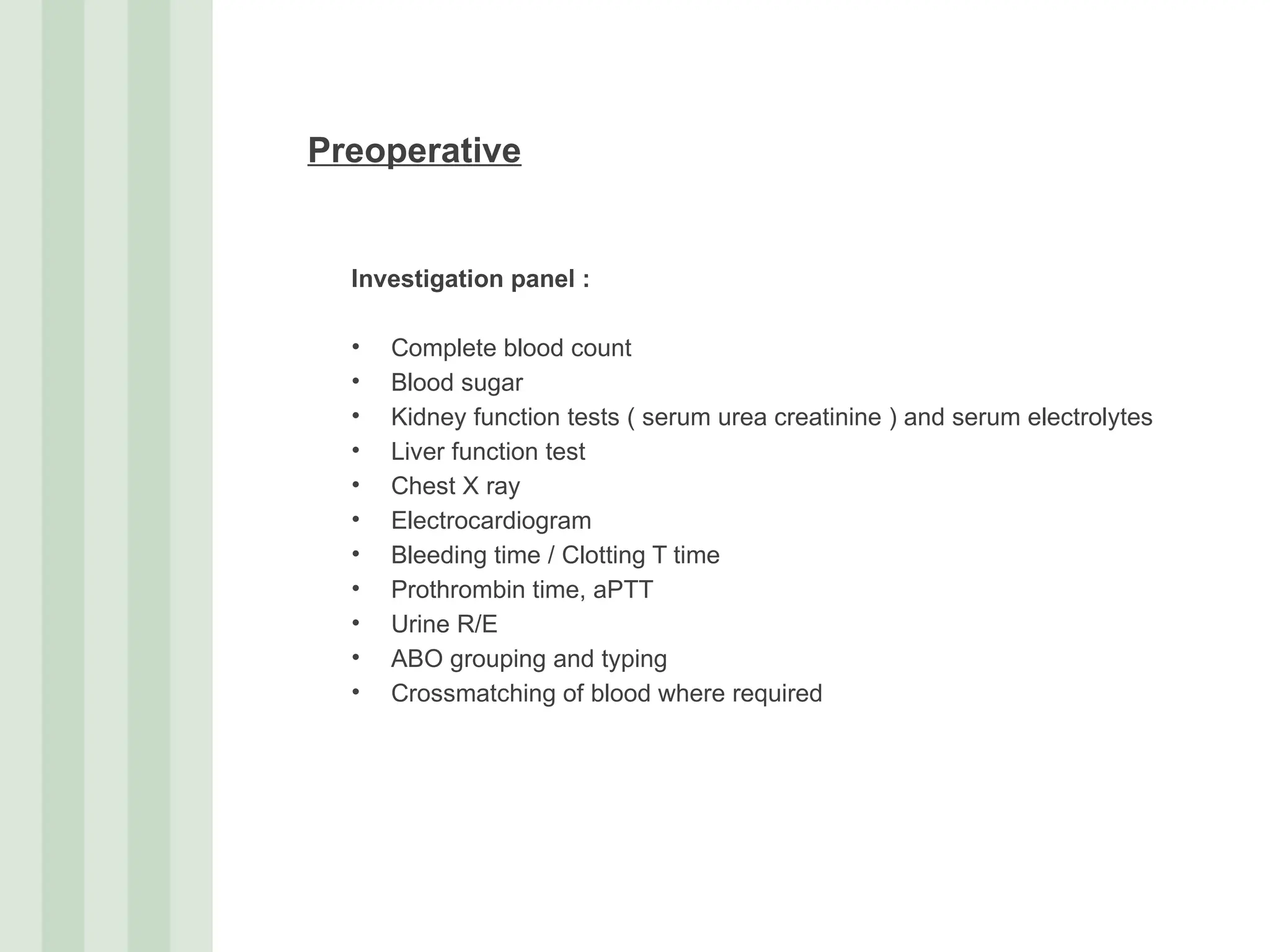 Perioperative mannagement of the surgical patient | PPTX
