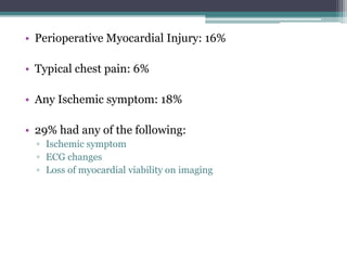 Perioperative myocardial infarction or injury after noncardiac surgery | PPTX