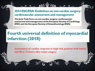 Perioperative myocardial infarction or injury after noncardiac surgery | PPTX